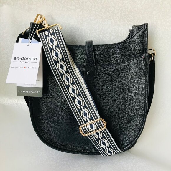 Ahdorned | Bags | Ahdorned Messenger Crossbody Bag Black Guitar 2 ...